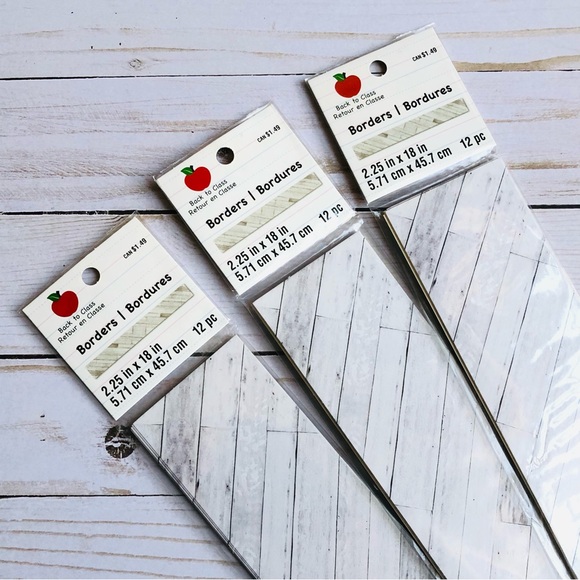 Back to Class | Office | Wood Bulletin Board Borders 3 Pk | Poshmark
